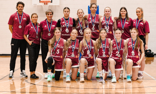 U14 Baltijas kauss: meiteņu izlasēm 2. un 4. vieta - u14s